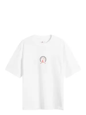 JORDAN Crew T-shirt - White/infrared