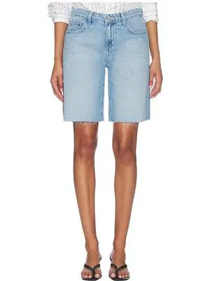 L'Agence River Mid Rise Bermuda Short - Blue
