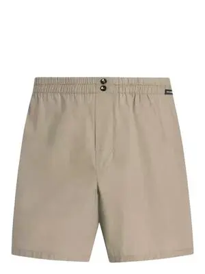 Dolce & Gabbana Cotton Poplin Boxer Shorts - Neutrals