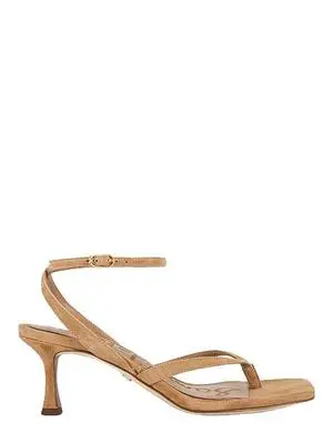 Sam Edelman Suede Ankle Strap Sandal - Tan