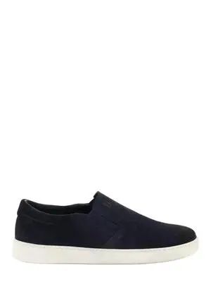 Boggi Milano Heritage Suede Slip-on Sneakers - Blue