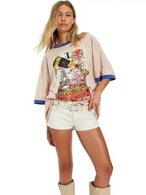 SABBI Oversized Cotton Tee - Paris