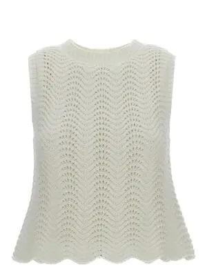 Loulou De Saison Vittoria Sleeveless Top - White