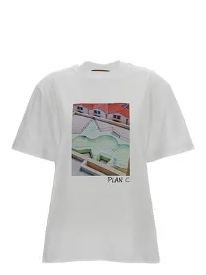 Plan C Printed T-shirt - Bianco