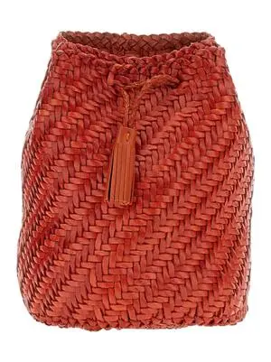 Dragon Diffusion Pom-pom Bucket Bag - Orange