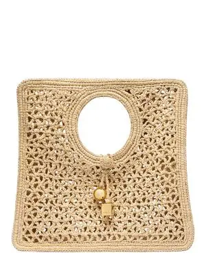 Jacquemus Le Petit Carre Beach Bag - Beige