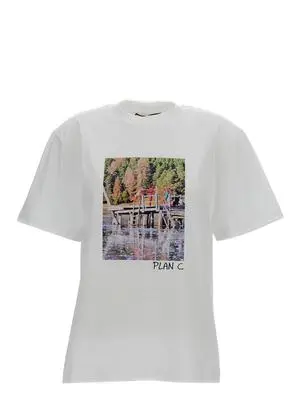 Plan C Printed T-shirt - White