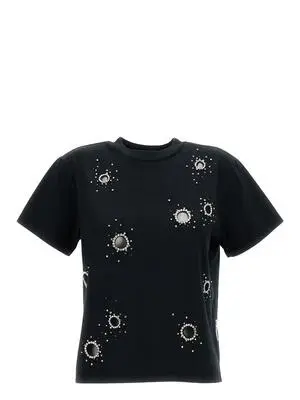 DES_PHEMMES Embellished T-shirt - Black