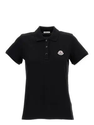 Moncler Piquet Polo Shirt - Black
