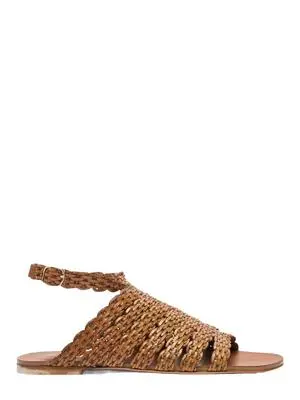 CASADEI Woven Buckled Sandals