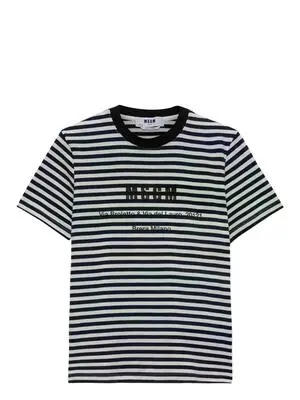 MSGM Striped T-shirt - Blue
