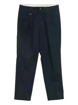 PAOLO PECORA Belt-loops Trousers - Blue