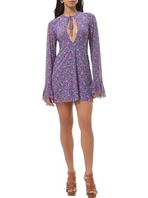 AFRM Kori Floral Cutout Mini Dress - Retro Ditsy