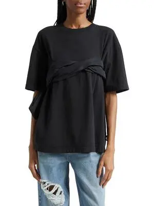 AREA Taffeta Knot T-shirt - Washed Black