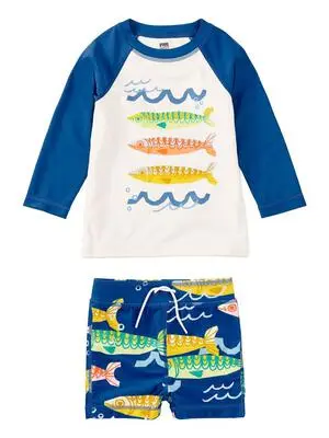 TEA COLLECTION Baby Swim Set - Chalk