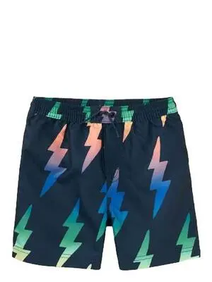 TEA COLLECTION Mid-length Swim Trunks - Rainbow Lightning Bolt