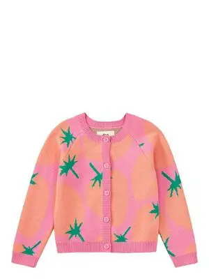 TEA COLLECTION Strawberry Iconic Cardigan - Fresas Favoritas