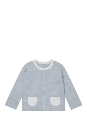 MORI Cardigan - Blue Stripe
