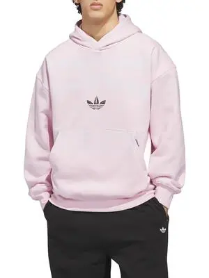 Adidas Shoemaker Loose Fit Graphic Hoodie - Clear Pink
