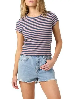 O'Neill Striped Knit Baby Tee - Deauville Mauve