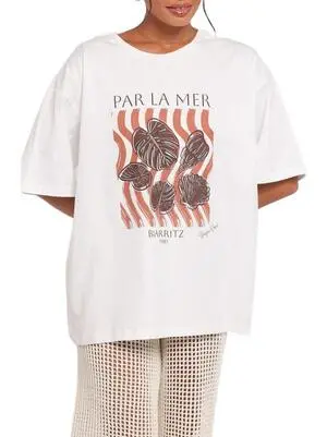 PETAL & PUP Par La Mer Graphic T-shirt - White