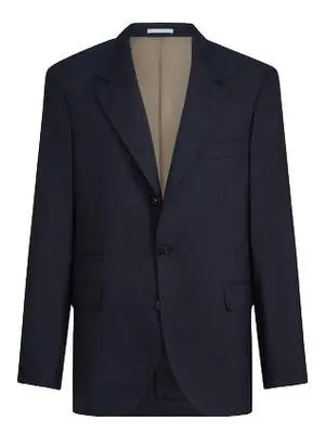 Brunello Cucinelli Cashmere Blazer - Navy Blue
