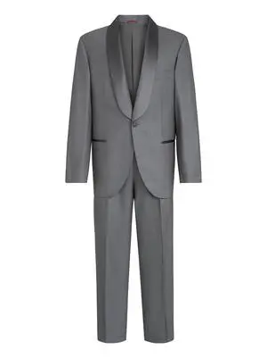 Brunello Cucinelli Tuxedo With Shawl Lapel - Grey