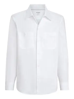 Brunello Cucinelli Shirt With Chest Pockets - White