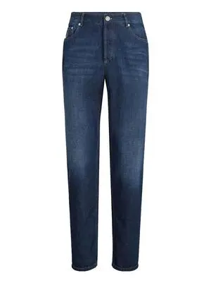 Brunello Cucinelli Lightweight Denim Trousers - Dark Denim