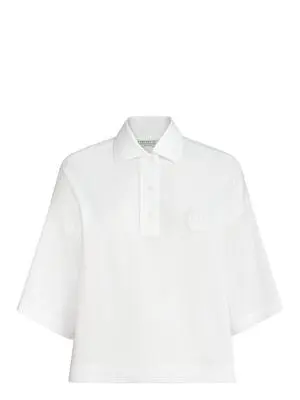 Brunello Cucinelli Piqué Polo Shirt - White