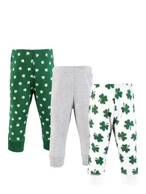 HUDSON BABY 3-pack Cotton Pants - Lucky Charm