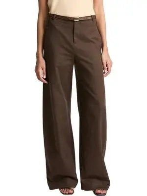 Vince Cotton Utility Wide Leg Pants - Willow