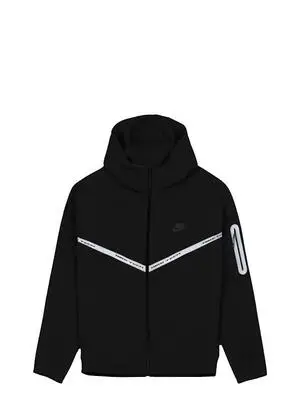 Nike Tech Fleece Reflective Full Zip Hoodie - Black/white