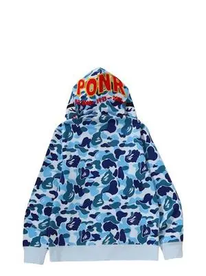 A BATHING APE Abc Camo 2nd Shark Full Zip Hoodie - Green