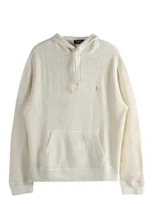 Polo Ralph Lauren Long Sleeve Textured Hooded Pullover Sweater - Andover Cream