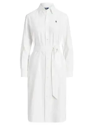 Polo Ralph Lauren Long Sleeve Day Dress - Bsr White