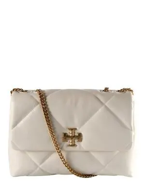 Tory Burch Kira Diamond Quilt Convertible Shoulder Bag - Warm White