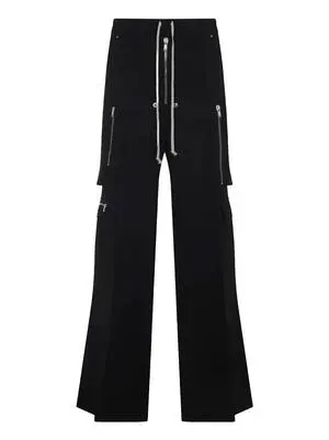 Rick Owens Wool Cargobela Pants - Black