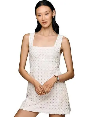 SUNDAY RITUAL Dahlia Sleeveless Mini Dress - White
