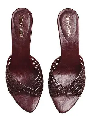 Jeffrey Campbell Heeled Jelly Sandals - Wine