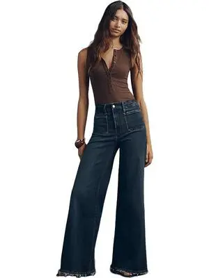 Good American High-rise Palazzo Jeans - Indigo511