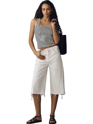 MOTHER High-rise Culotte Jeans - Totally Innocent