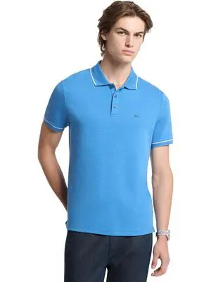 Michael Kors Gramercy Cotton Polo Shirt In Size By - Blue