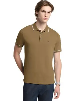 Michael Kors Gramercy Cotton Polo Shirt In Size By - Green