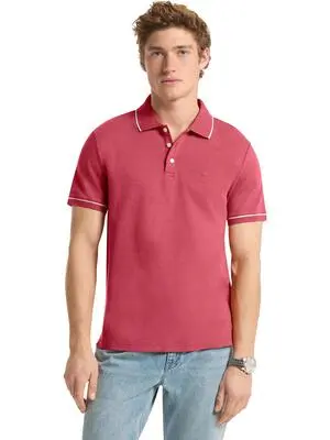 Michael Kors Gramercy Cotton Polo Shirt In Size By - Red