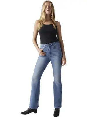 LEVI'S 726 High Rise Flare Jeans 30x30 Eternal Indigo