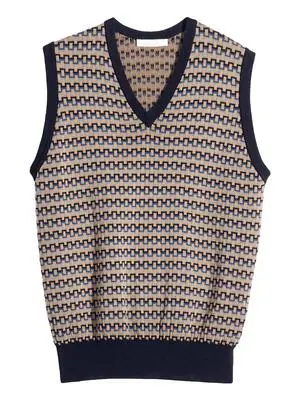 LEMAIRE Jacquard Vest - Black