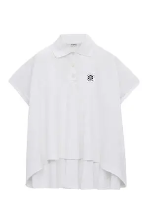 Loewe Polo Shirt With Anagram Embroidery - White
