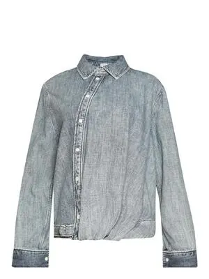 Loewe Draped Denim Shirt - Blue