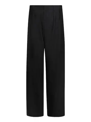 David Koma Double Pleated Trousers - Black